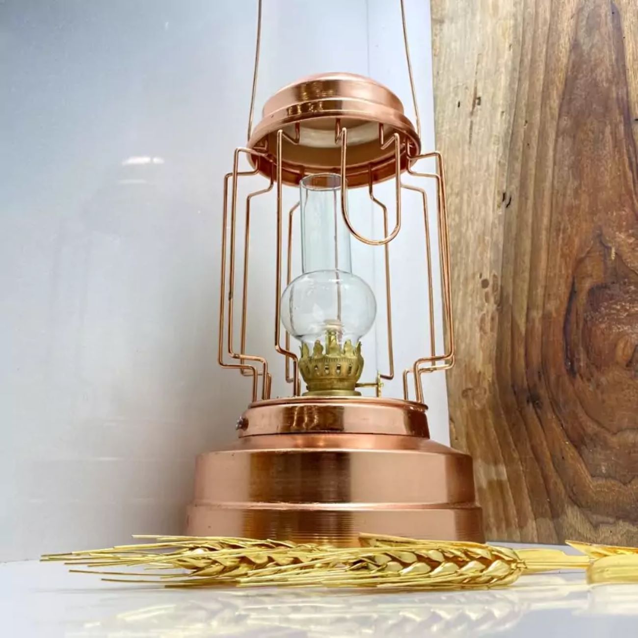 Copper Oil Lamp, Handcrafted Persian Traditional Design with Intricate ...